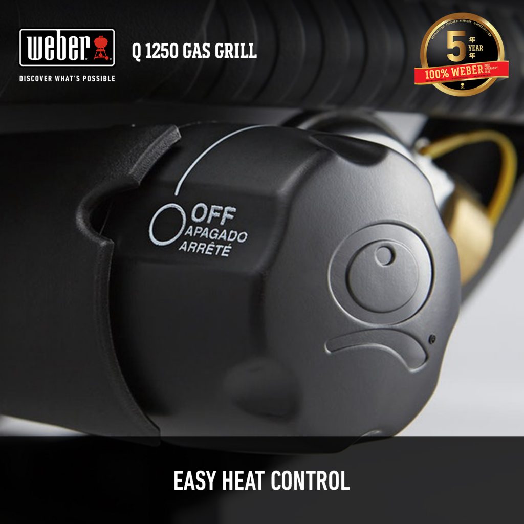 Weber Q1250 Portable Gas Grill (Red) - Cookaburra - The BBQ Lifestyle ...