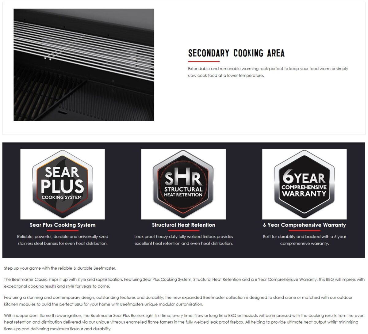 Beefmaster Classic 2 Burner Gas BBQ With Folding Shelves - Cookaburra ...